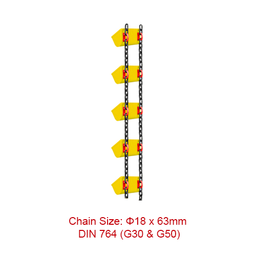 China Conveyor and Elevator Chains – 18*63mm DIN 764 (G30 & G50) Round ...